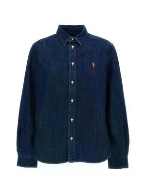 Polo Ralph Lauren Embroidered Pony Logo Shirt - Blue