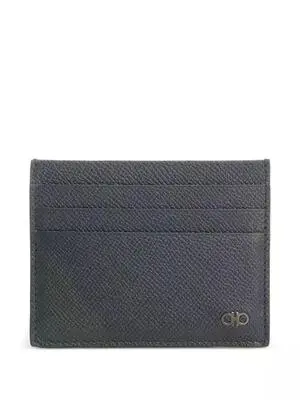 FERRAGAMO Gancio-plaque Leather Cardholder