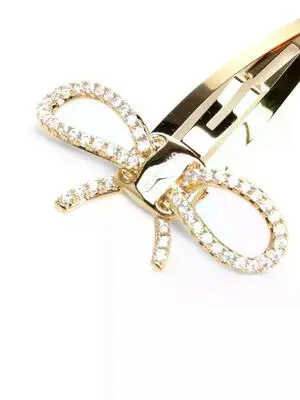 FERRAGAMO Crystal-embellished Bow Hair Clip