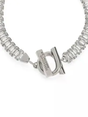 FERRAGAMO Gancini Crystal-embellished Bracelet