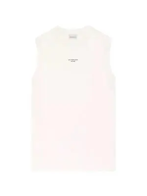 Drole De Monsieur Slogan-print Tank Top - White
