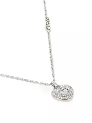 Guess Amami Crystal-embellished Heart-pendant Necklace