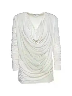 Givenchy Beaded Draped Blouse - White