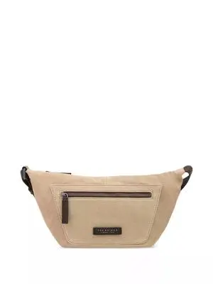THE BRIDGE Igor Leather-trim Canvas Belt Bag - Neutrals