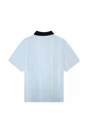 PLEASURES Pet Pinstripe Polo Shirt