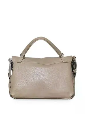 ZANELLATO Stud-embellished Leather Shoulder Bag