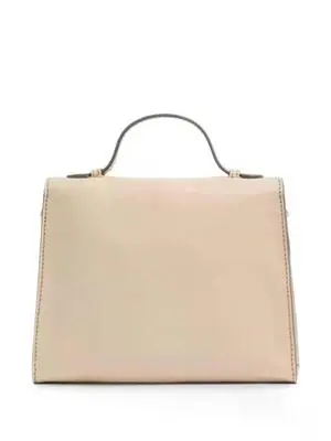 THE BRIDGE Leather Twist-lock Tote Bag