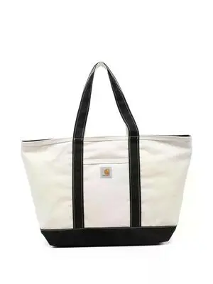 Carhartt Work In Progress Logo-patch Canvas Tote Bag