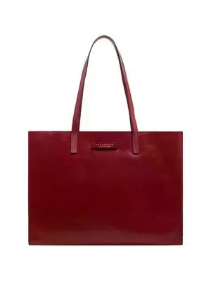 THE BRIDGE Logo-plaque Leather Tote Bag