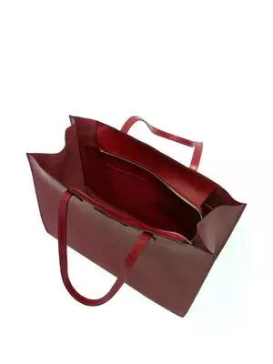 THE BRIDGE Logo-plaque Leather Tote Bag