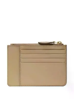 THE BRIDGE Envelope-style Leather Card Holder - Neutrals
