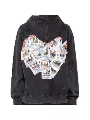 SSSTUFFF Hoodie With Cat Patch Detail