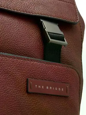 THE BRIDGE Grained Leather Backpack