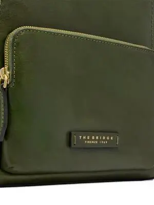 THE BRIDGE Leather Front Pocket Backpack
