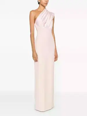 Solace London One-shoulder Draped Maxi Dress