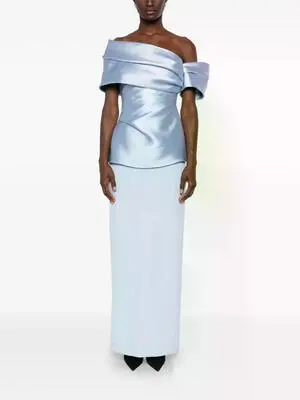 Solace London Lucine Maxi Dress - Blue