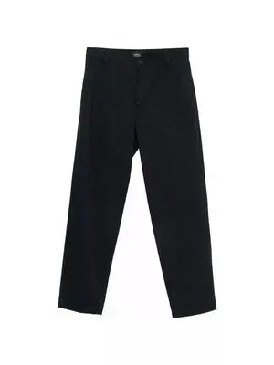 A.p.c. Straight-leg Cotton Trousers - Blue