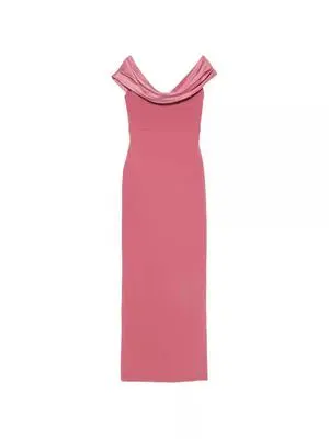 Solace London Adele Off-shoulder Maxi Dress - Pink
