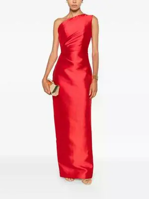 Solace London One-shoulder Maxi Dress - Red
