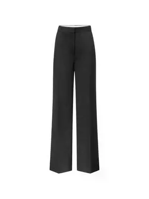 FFORME Tailored Wool Wide-leg Trousers - Black