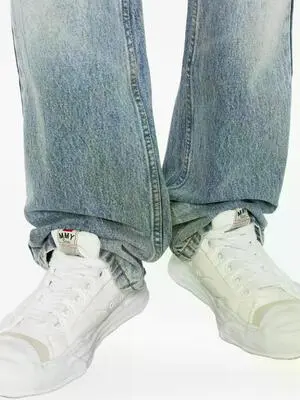 COLE BUXTON Faded Straight-leg Jeans