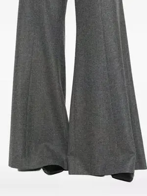 Brunello Cucinelli Pressed-crease Wide-leg Wool Trousers
