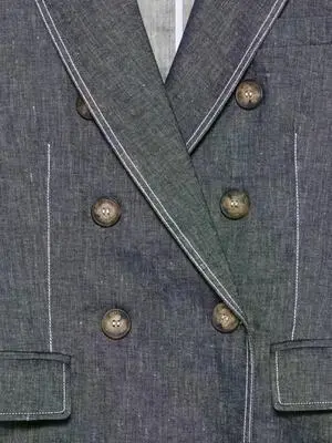 D.exterior Double-breasted Blazer