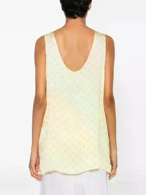 American Vintage Polka Dot Print Top