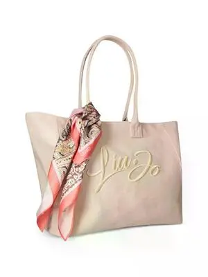 Liu Jo Logo-embroidered Tote Bag - Pink
