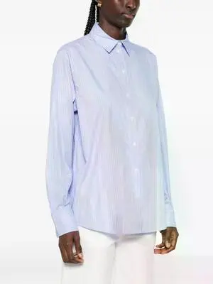 ANINE BING Striped Long-sleeve Shirt