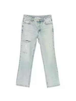 COLE BUXTON Distressed Acid-wash Jeans - Blue