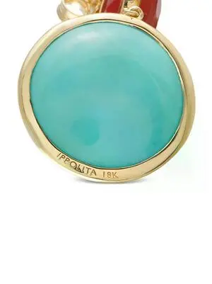 Ippolita 18k Yellow Turquoise And Carnelian Earrings