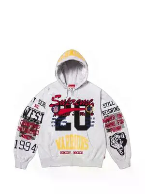 Supreme Warriors Appliqué Zip-up Hoodie