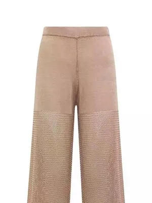 BLUGIRL Open-knit Wide-leg Trousers