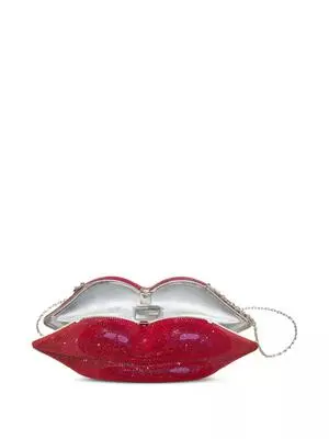 Judith Leiber Hot Lips Crystal-embellished Clutch Bag