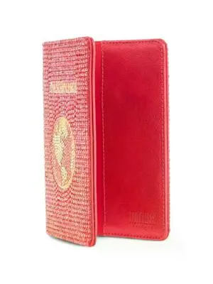 Judith Leiber Traveler Crystal-embellished Passport Cover