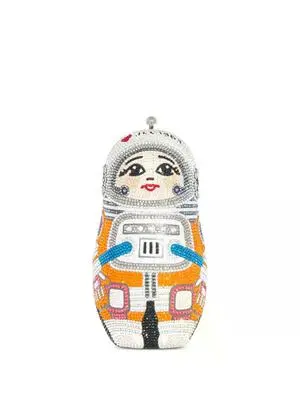 Judith Leiber Crystal-embellished Astronaut Clutch Bag