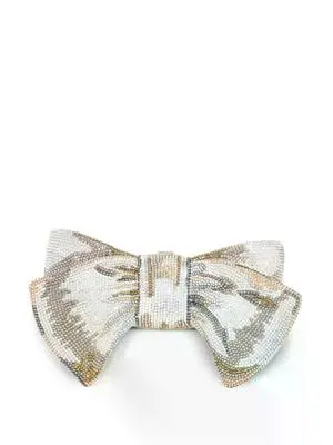 Judith Leiber Just For You Bow Crystal-embellished Clutch Bag