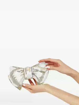 Judith Leiber Just For You Bow Crystal-embellished Clutch Bag