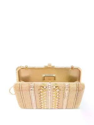 Judith Leiber Lattice Crystal Clutch Bag