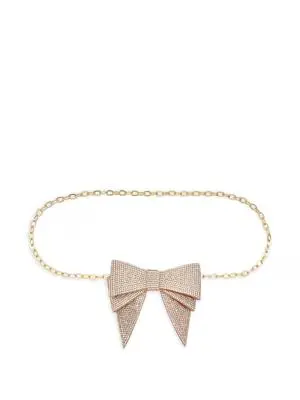 Judith Leiber Embellished Bow Belt