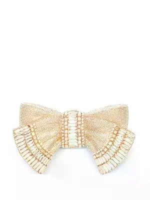 Judith Leiber Bow Deco Gems Champagne Clutch Bag