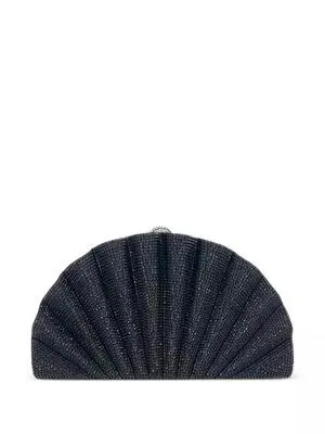 Judith Leiber Crystal-embellished Origami Fan Clutch Bag - Black