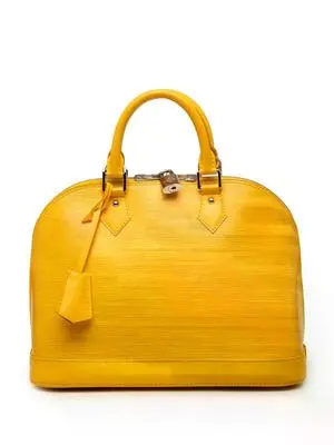 LOUIS VUITTON Epi Alma Pm Handbag - Yellow