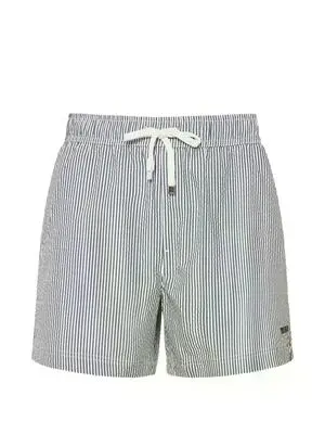 Zegna Striped Swim Shorts - Blue
