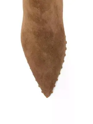 RAYLA K Suede Pointed-toe Ankle Boots