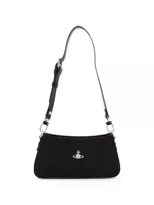 VIVIENNE WESTWOOD Orb Plaque Shoulder Bag - Black