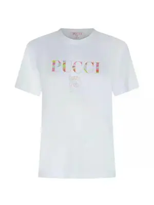 Emilio Pucci Logo Print T-shirt - White