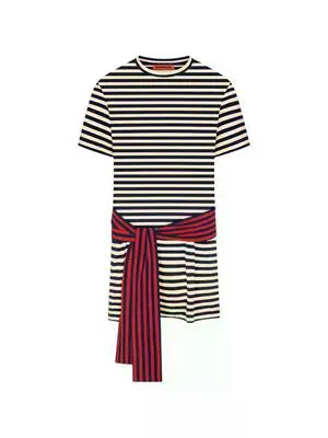 SIMONMILLER Lottie Striped T-shirt Dress - Blue