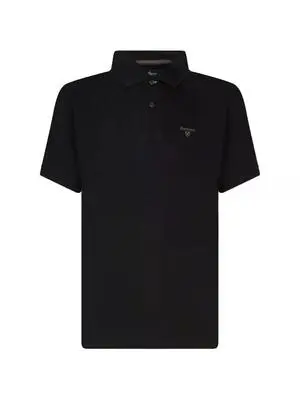 Barbour Logo-embroidered Polo Shirt - Black